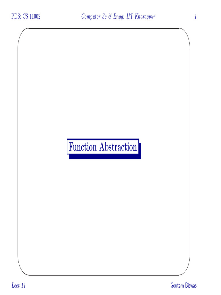 Lect11 Function | PDF