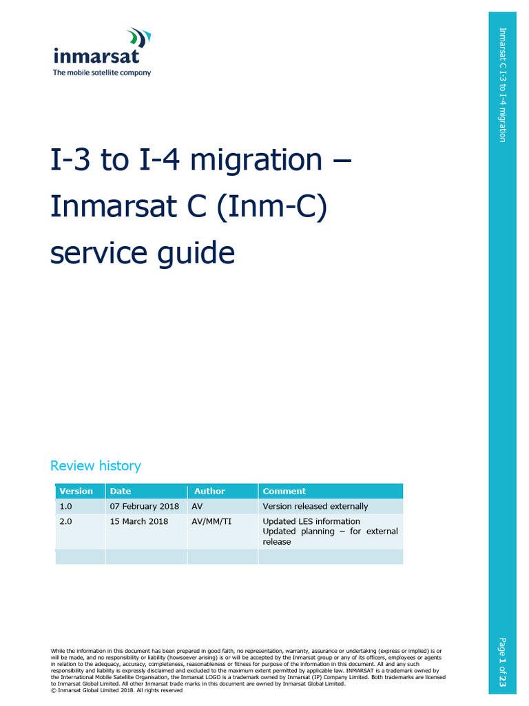 INM C I3 I4 Migration Guide V2.0 | PDF
