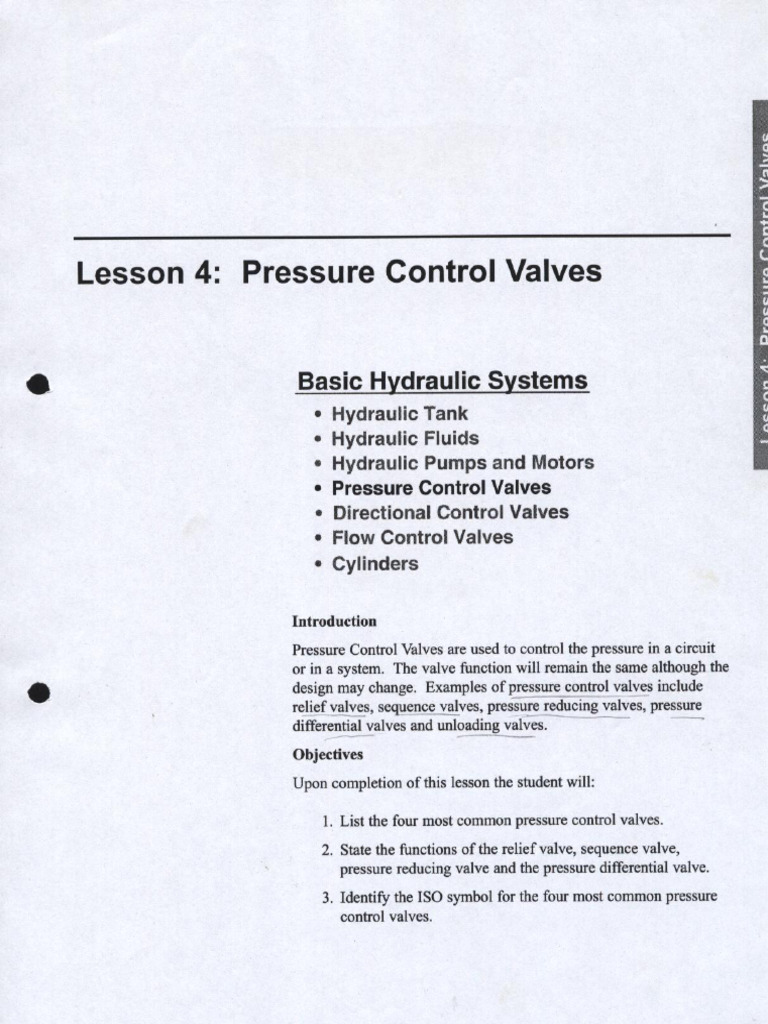 pressure control valve | PDF