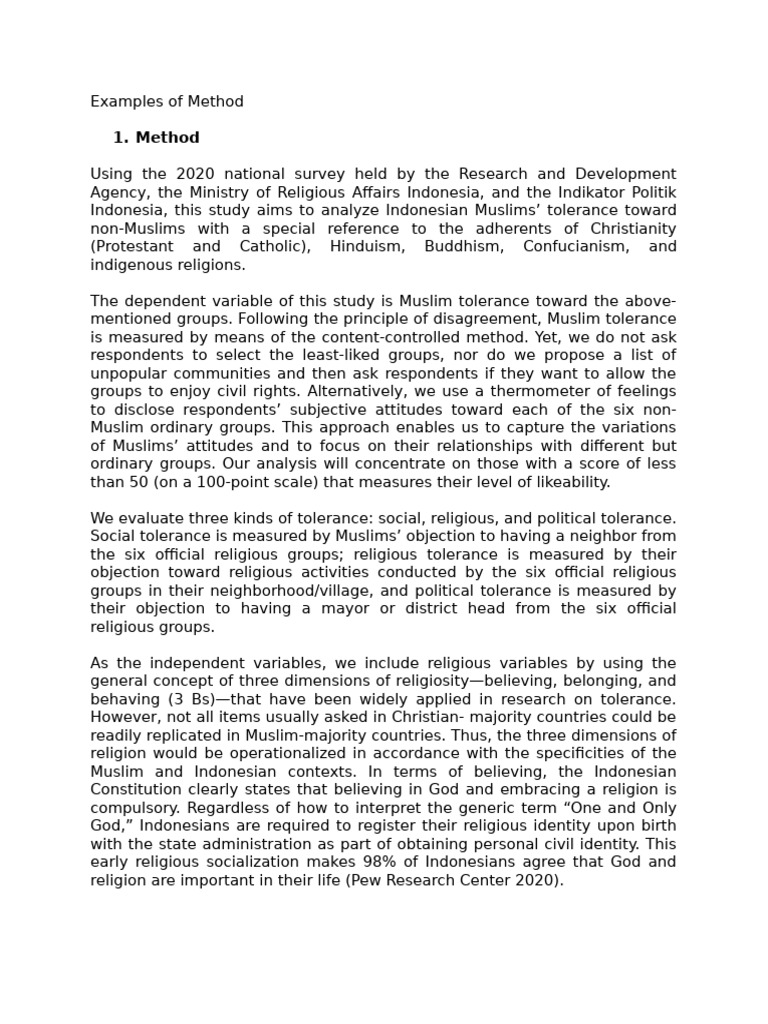 Examples of Method | PDF