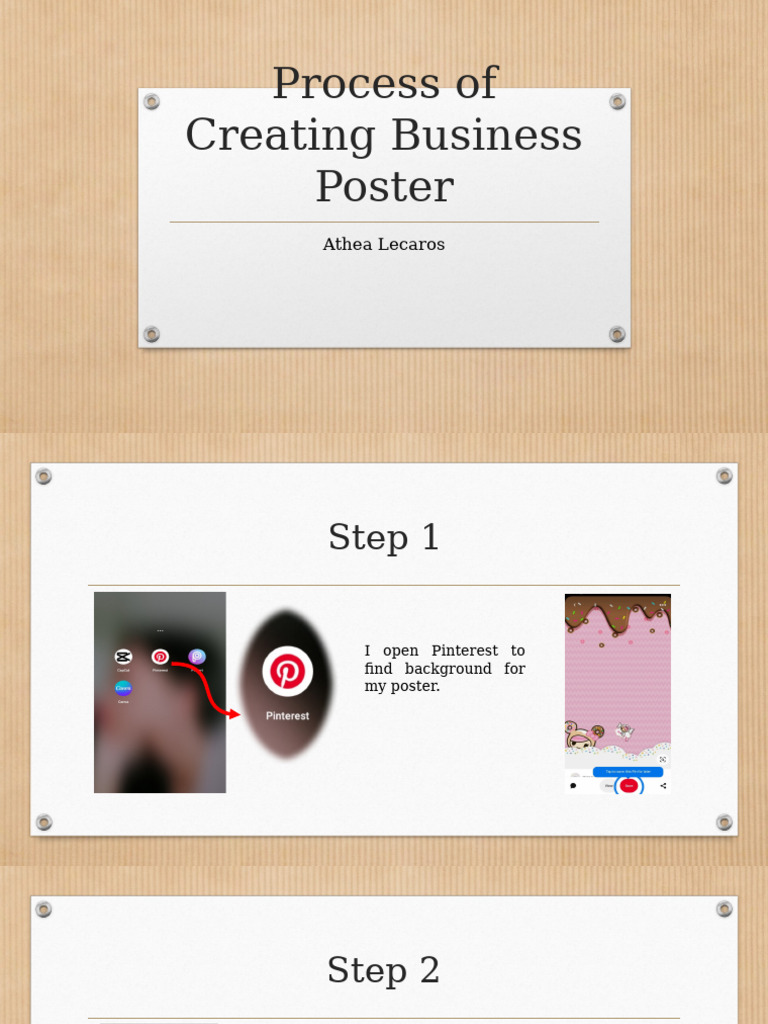 Process of Creating Business Poster | PDF