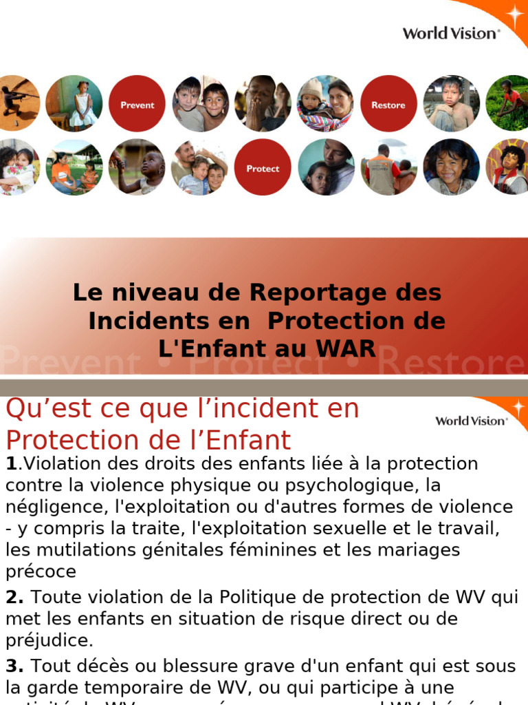WAR CPI Reporting Status French | PDF