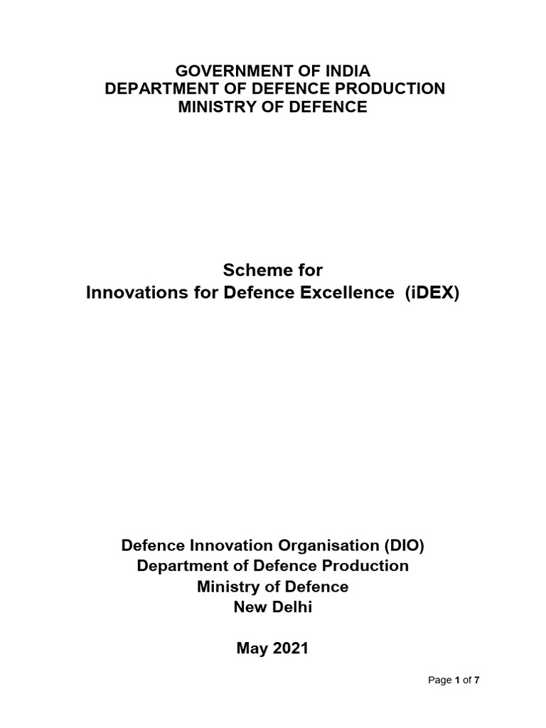 iDEX Scheme 04.06.2021 - 3 | PDF | Startup Company | Small Business ...