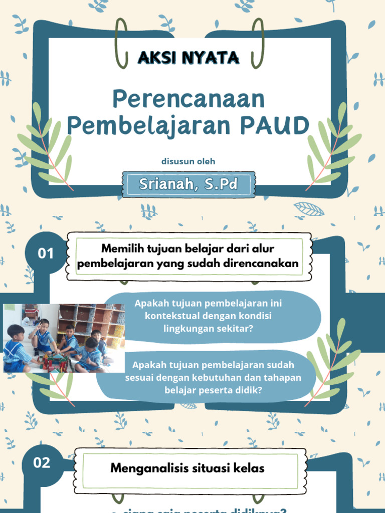 Perencanaan Pembelajaran PUD | PDF