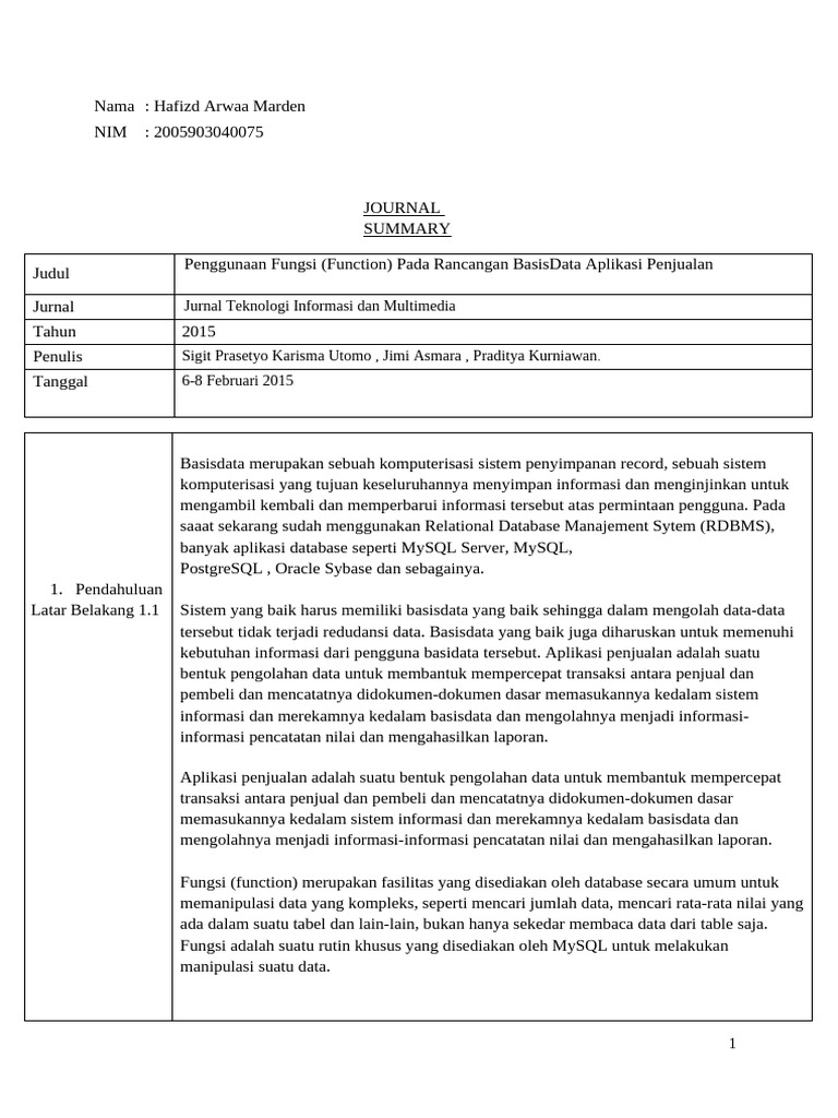 Review Jurnal PI | PDF