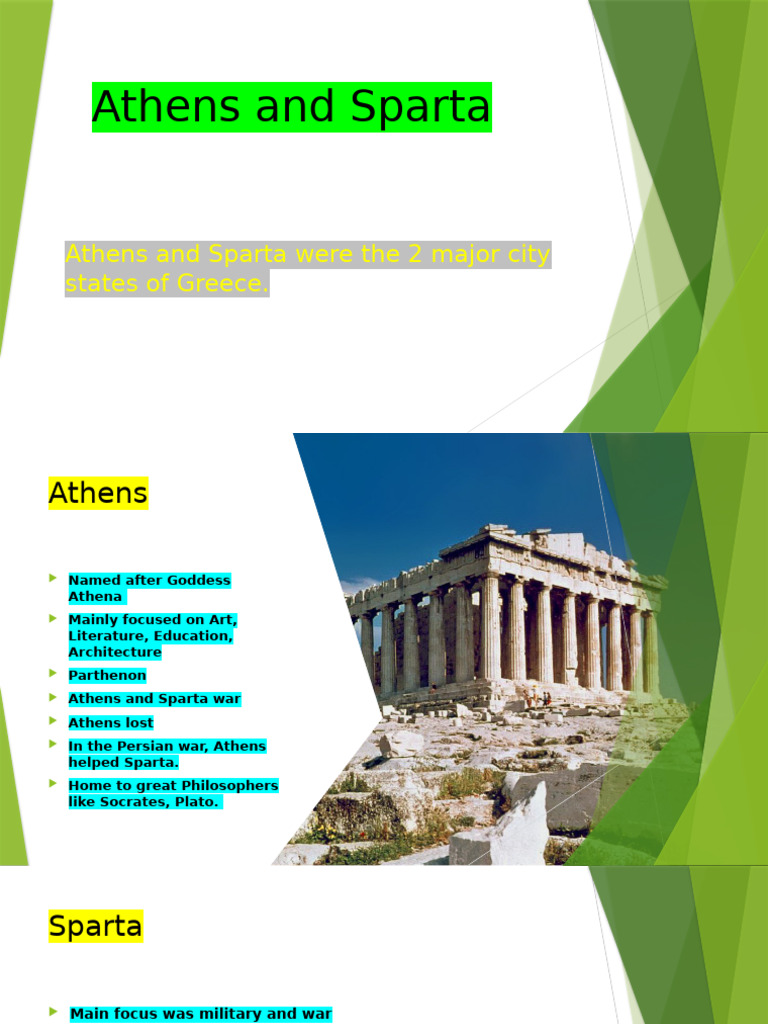 Athens and Sparta | PDF