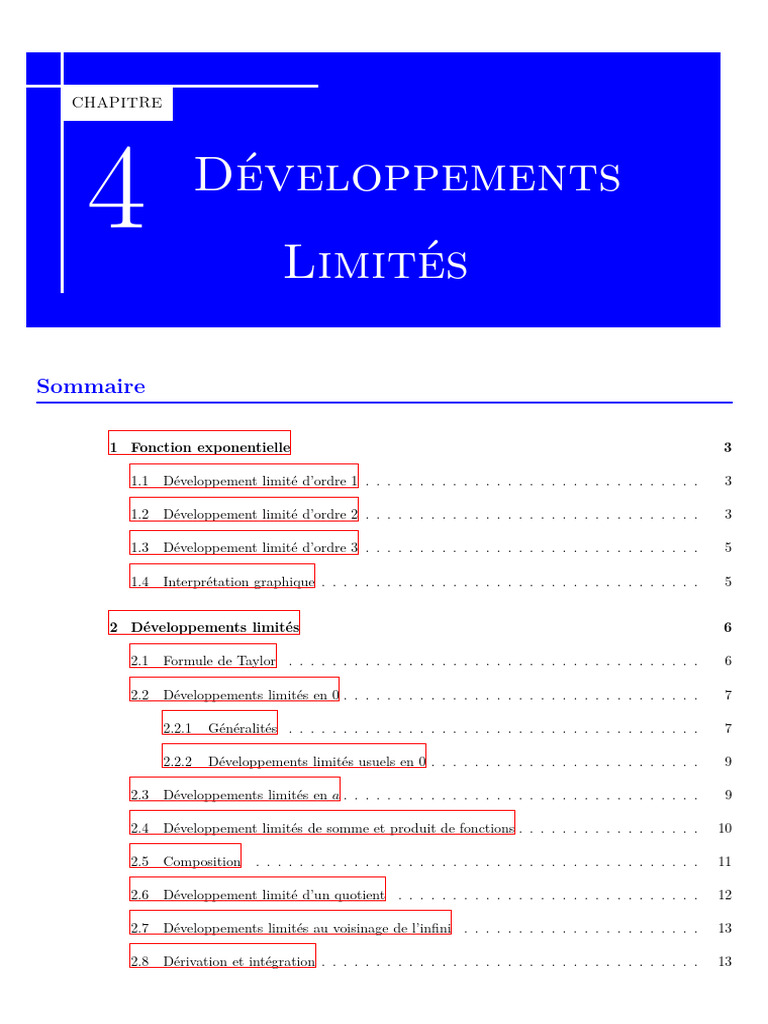 Développement Limité | PDF