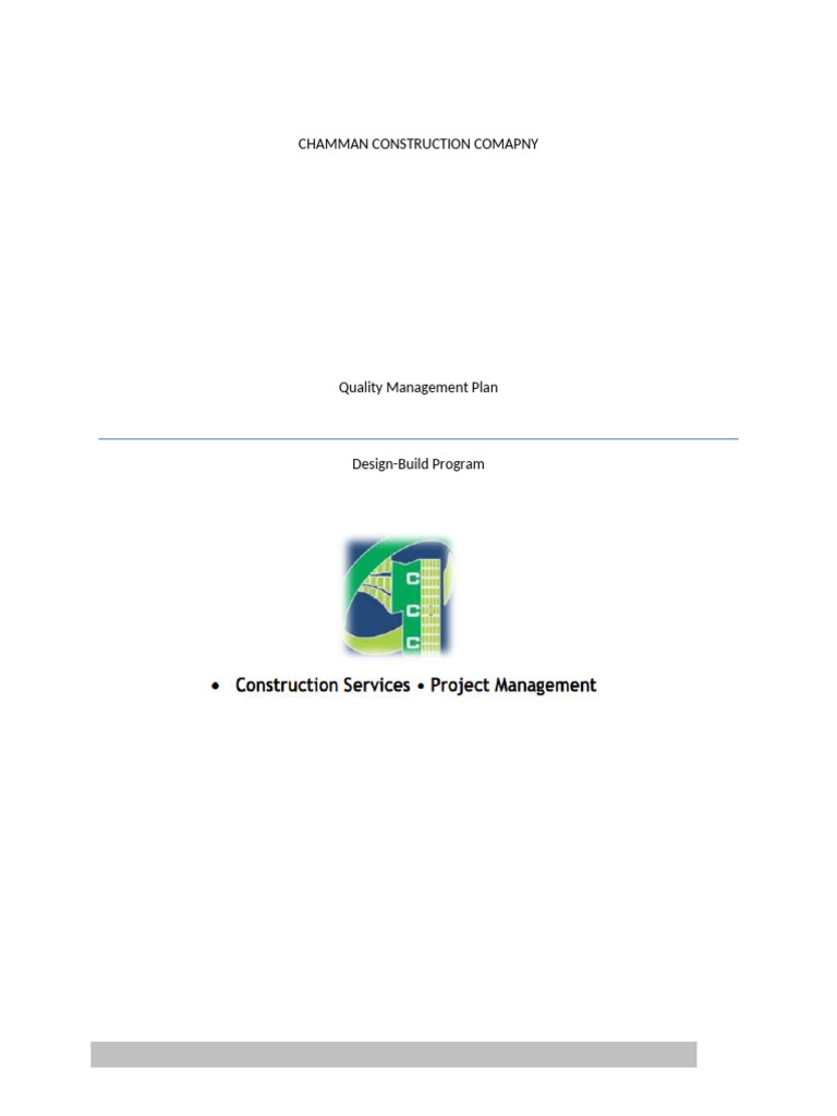 CCC-Quality Management Plan | PDF
