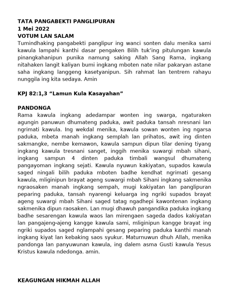 Mbah Sihani Dampar - 023531 | PDF