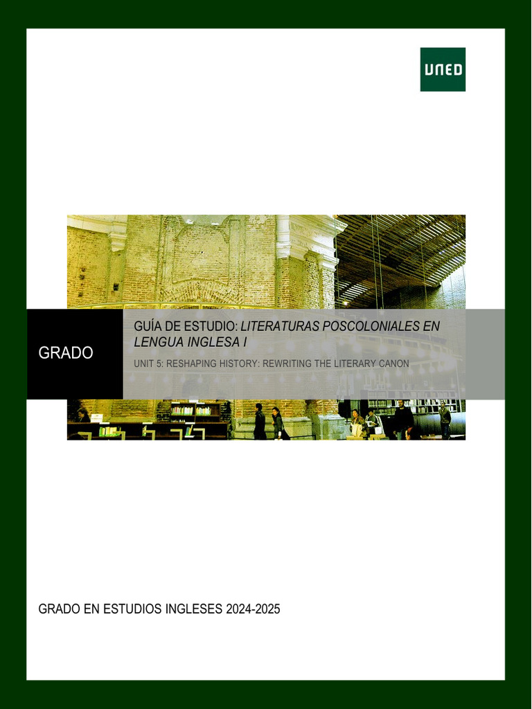 Lit. Post. I Unit 5 | PDF