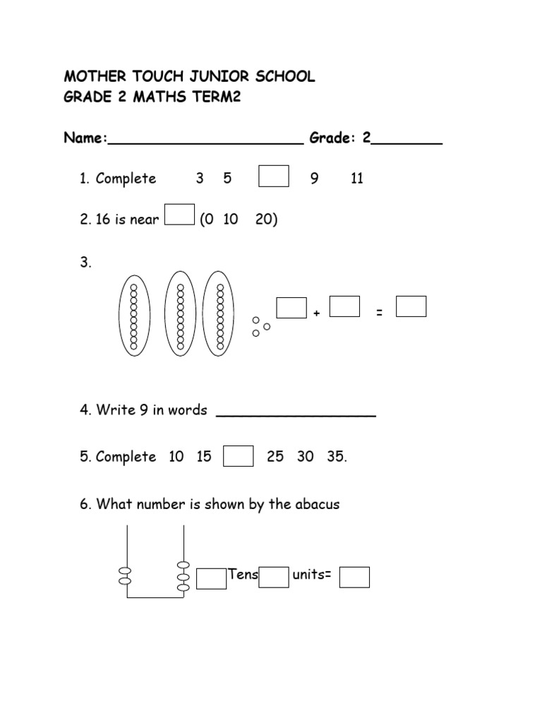 Grade 2 Maths | PDF