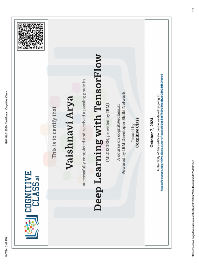 Deep Learning With TensorFlow | PDF