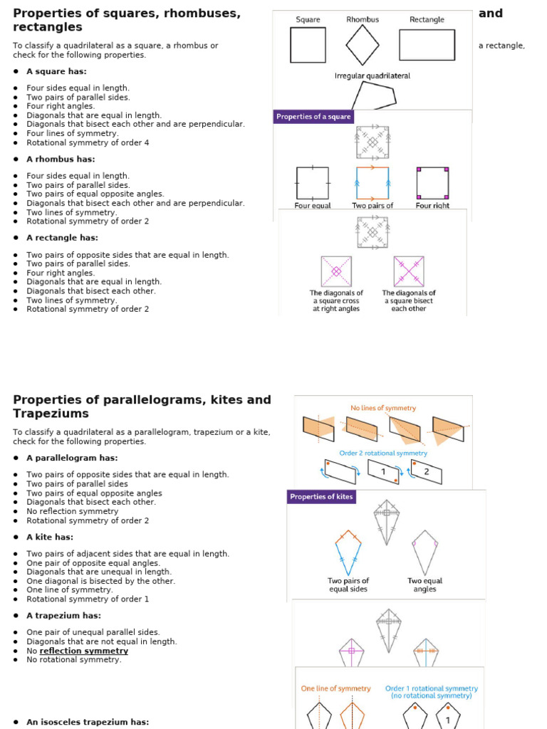 Properties of Squares | PDF