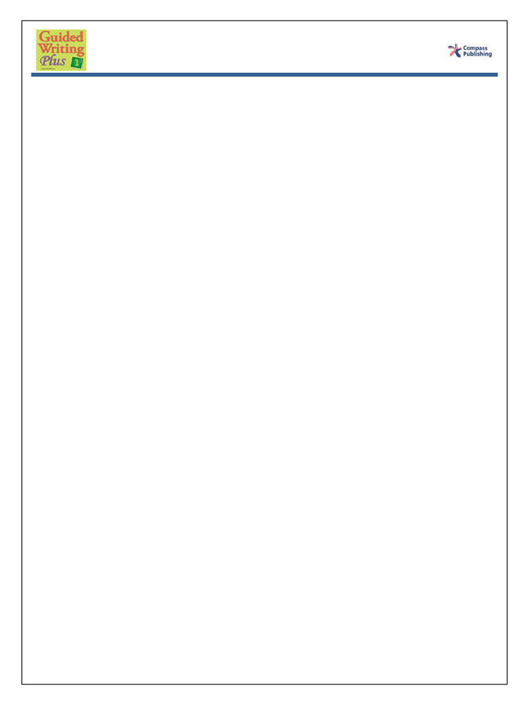 Guided Writing Plus 1 - Word List - EN | PDF