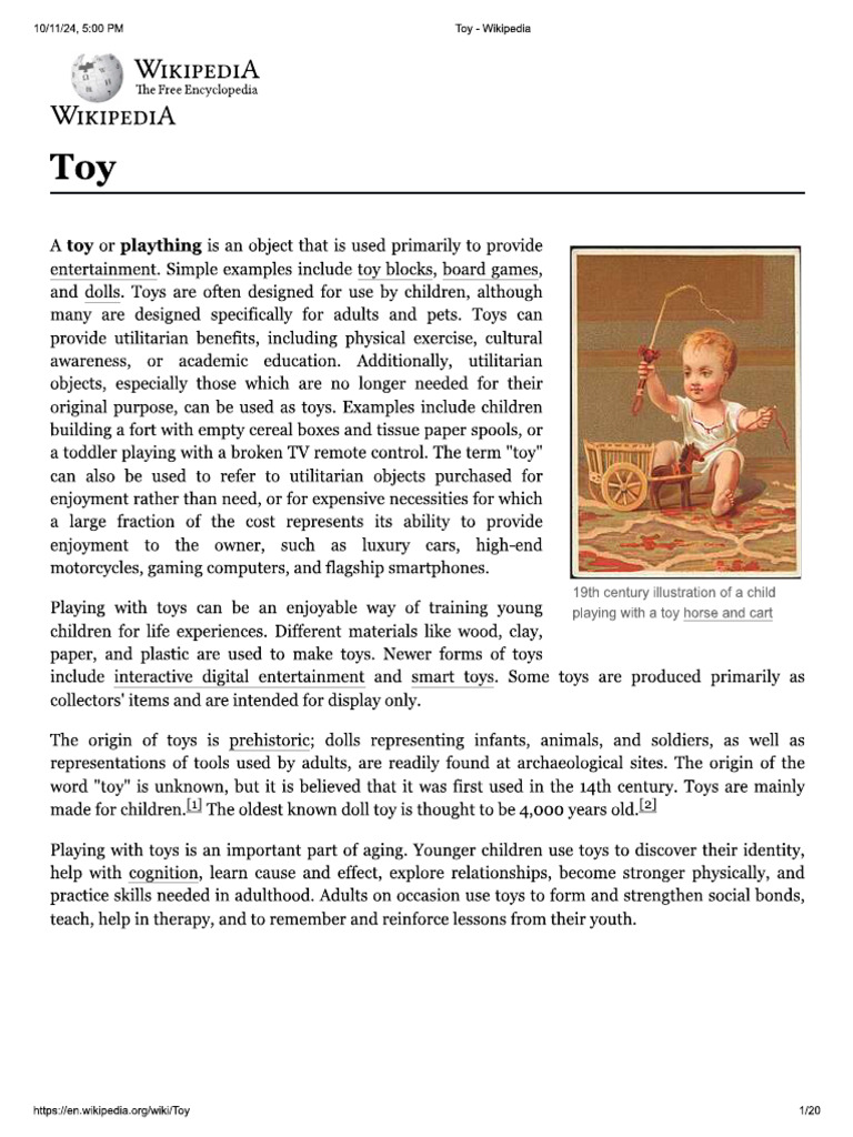 Toy | PDF