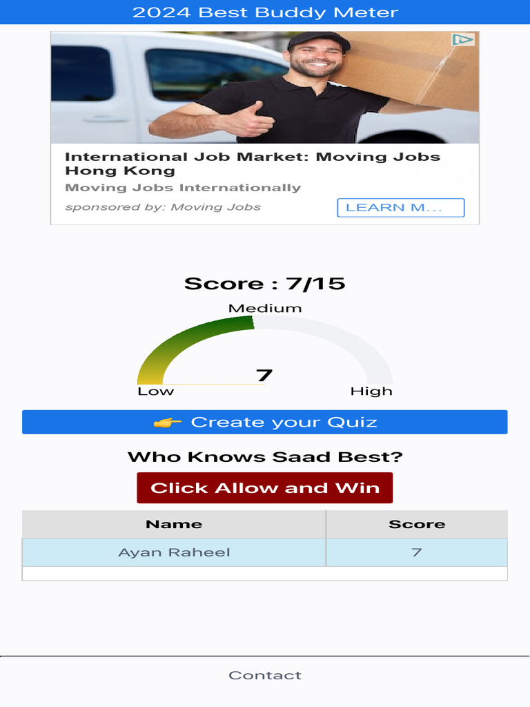 Saad - 2024 Best Buddy Meter Challenge | PDF