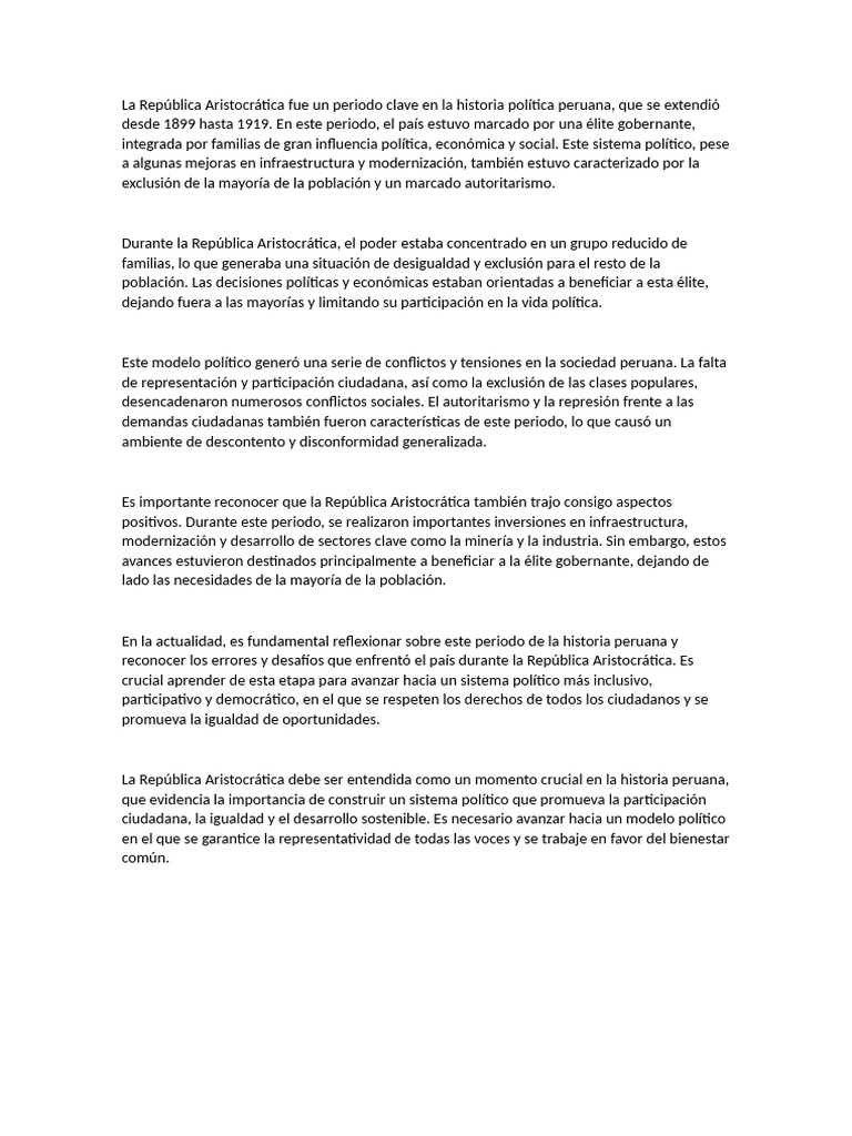 Artículo de Opinión Aspecto Político | PDF | Democracia | Ideologías ...