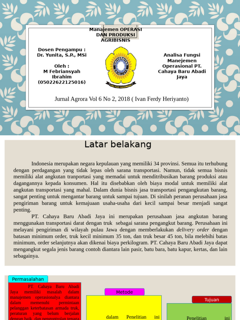 Tugas Kuliah PPT MOP M Febriansyah Ibrahim | PDF