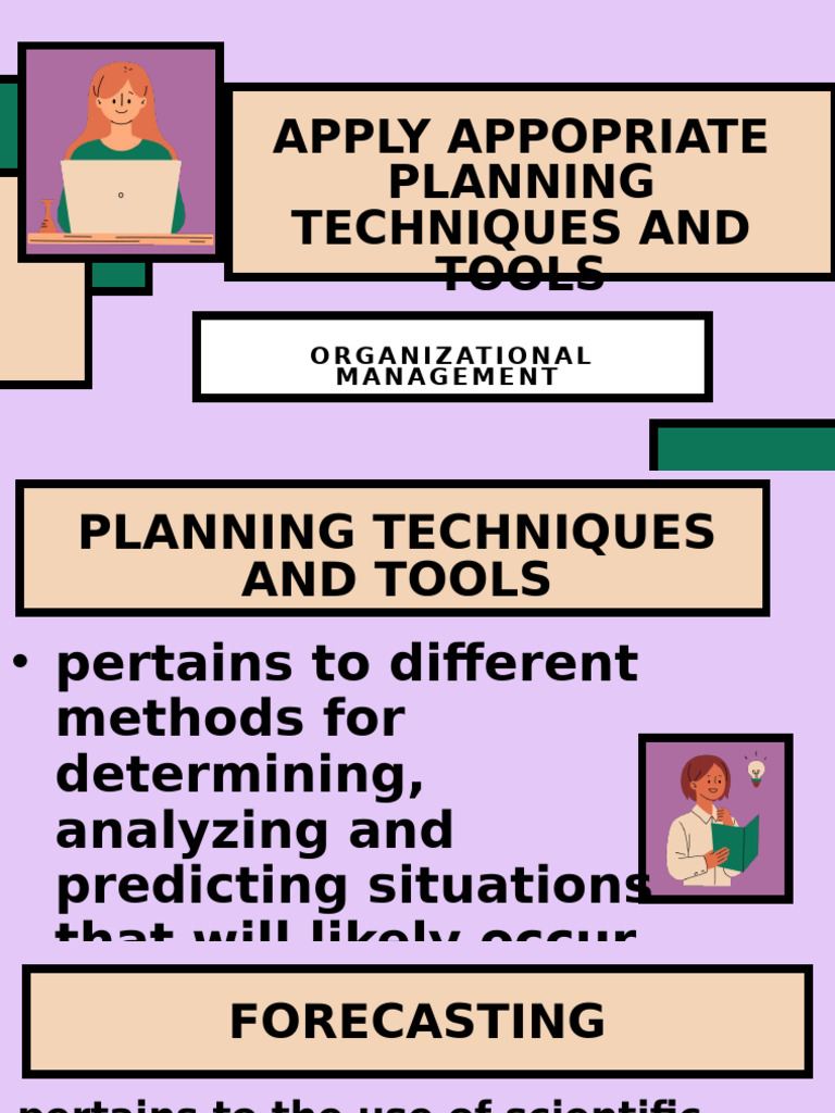 Planning Techiniques and Tools | PDF