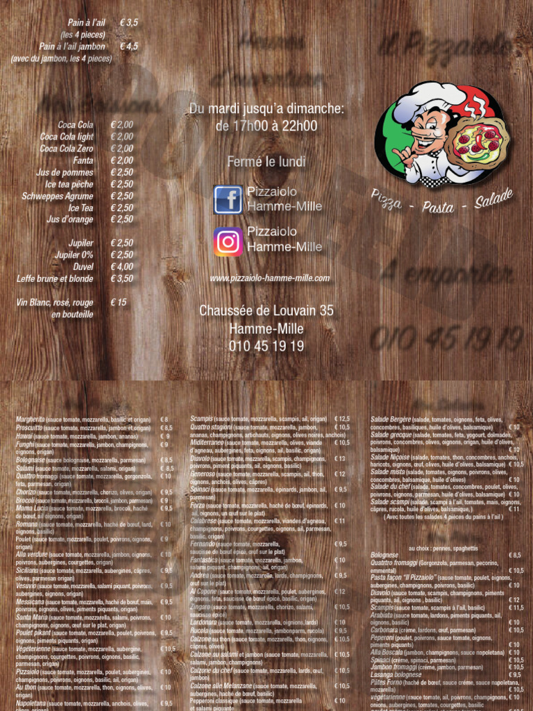 Menu A4 Voorbeeld | PDF