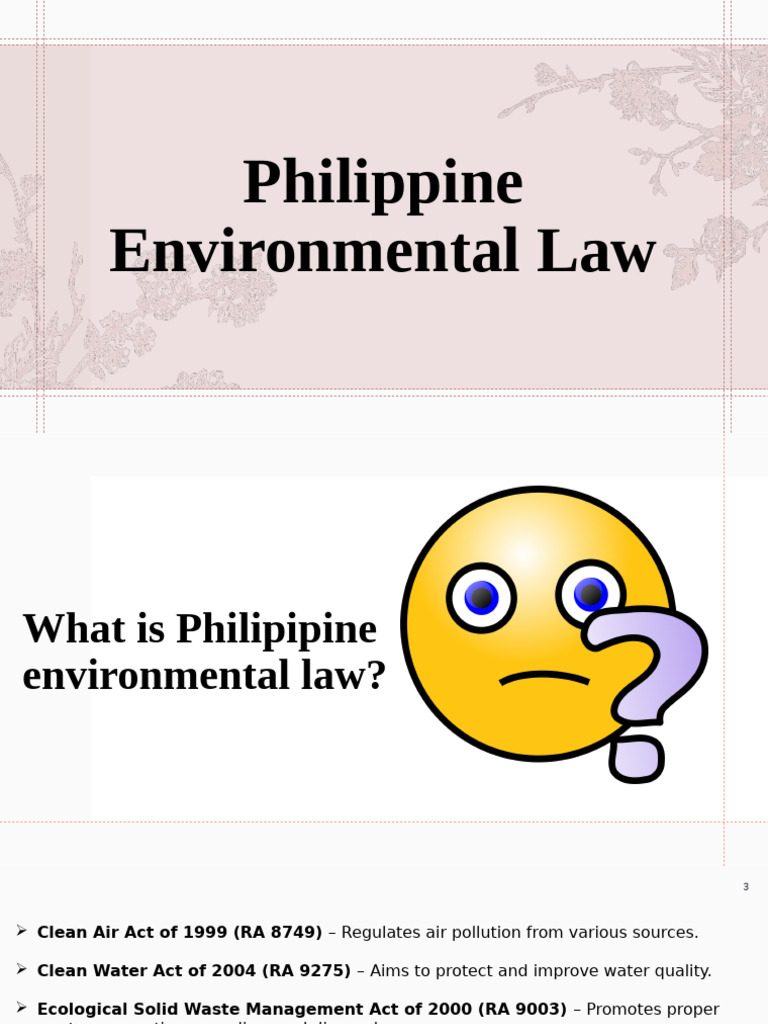 Philippine Environmental Law Quilab Daque | PDF