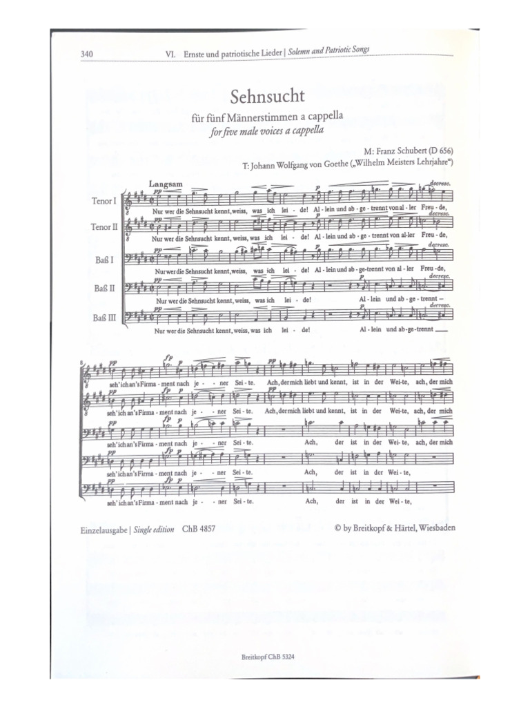 Schubert Sehnsucht | PDF