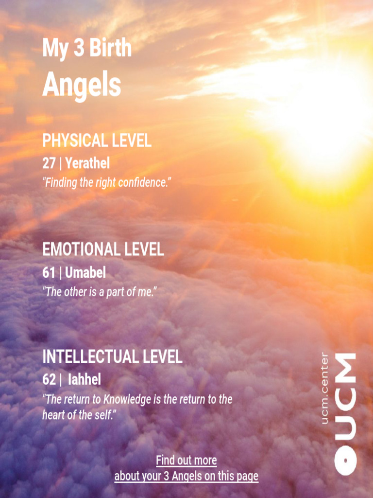 Your 3 Birth Angels | PDF | Self-Improvement