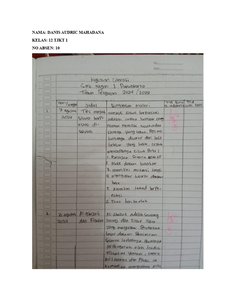 Danis Audric Mahadana (10) Xii TJKT 1 | PDF