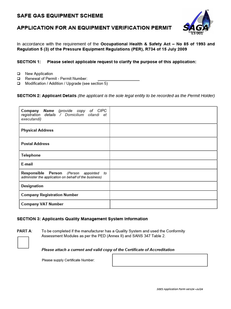 SGES Application Form Vers24 - Jul2024 | PDF