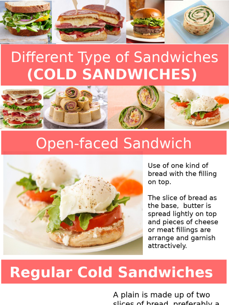 Different Type of Sandwiches | PDF