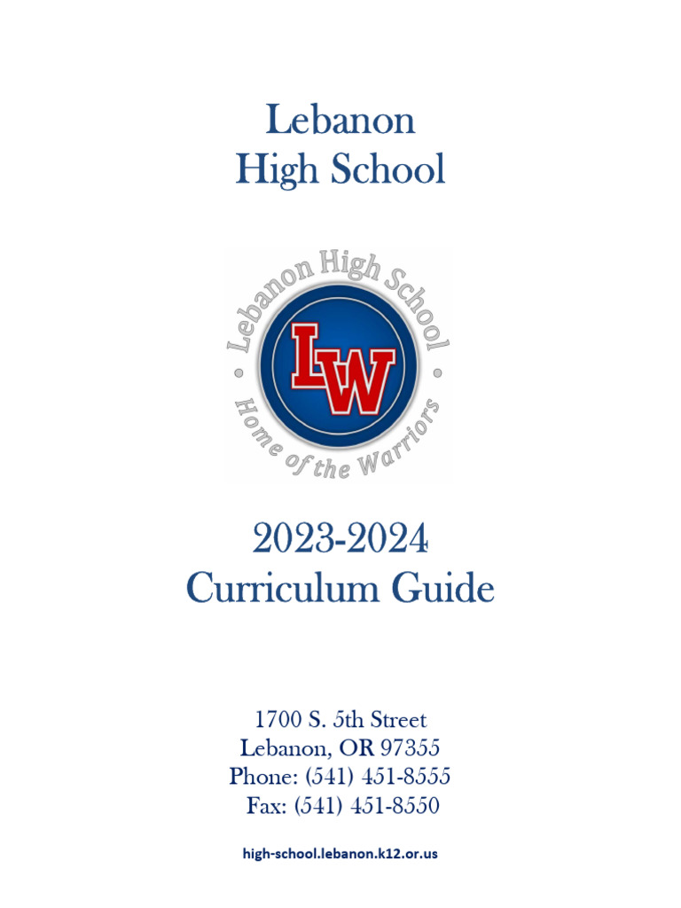 2324 L Hs Curriculum Guide | PDF