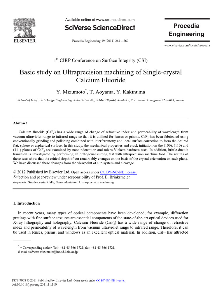 Mizumoto (Caf2 Cleavage 111) PE 2011 | PDF