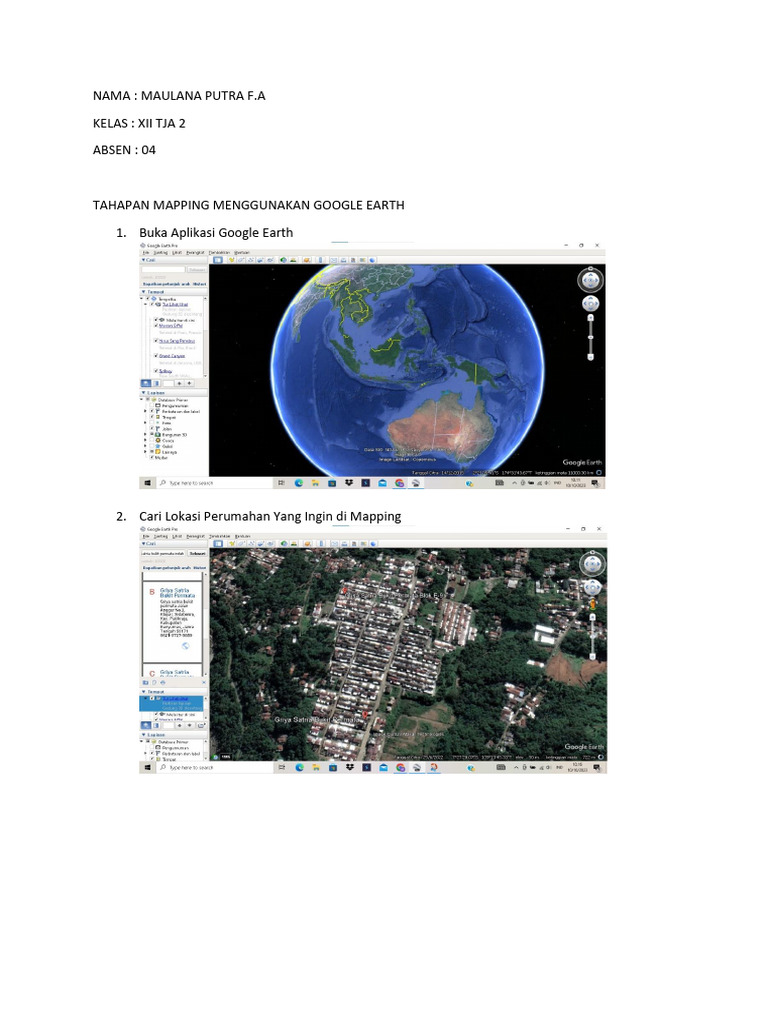 Mapping Menggunakan Google Earth | PDF