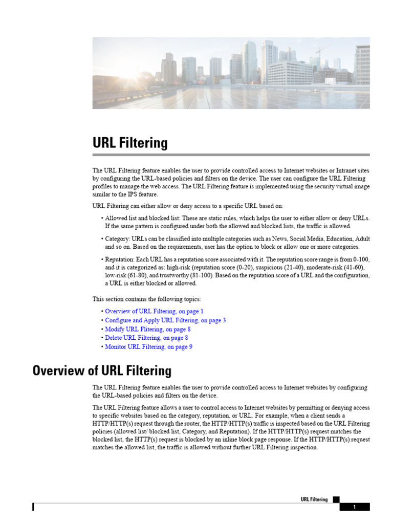 url-filtering | PDF
