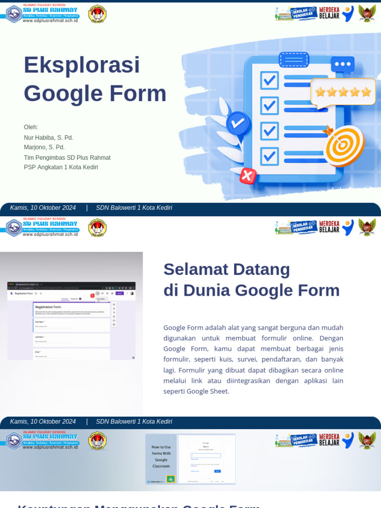 Google Form - SDN Balowerti 1 | PDF