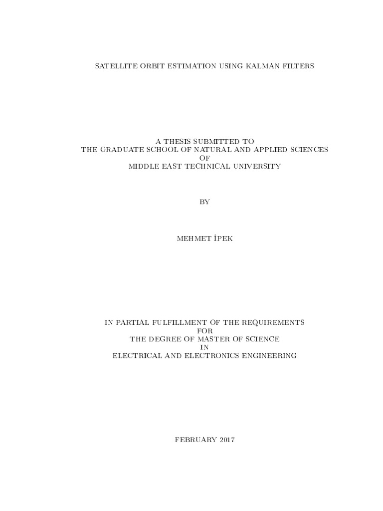 Orbit Estimation Pdf