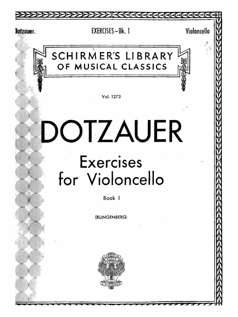Book 1 (Nos.1-34) - 113 Etudes For Cello (Dotzauer) | PDF