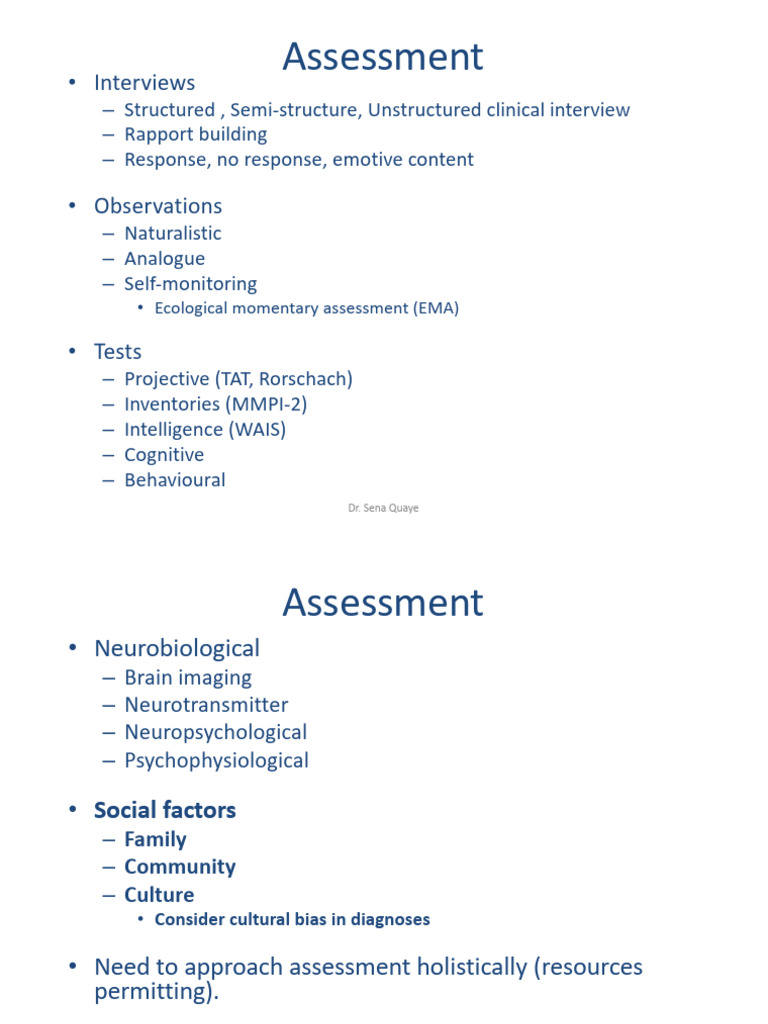 More Assessment Methods | PDF