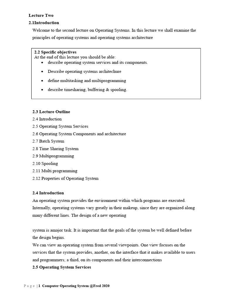 Lecture Two | PDF