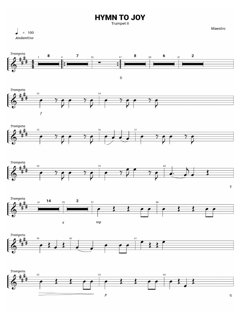 Hymn To Joy 20240704 210758 | PDF