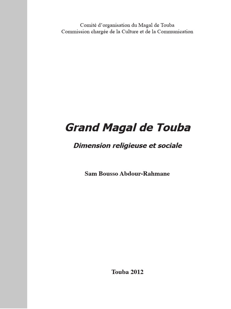Magal Touba | PDF Magal Touba | PDF