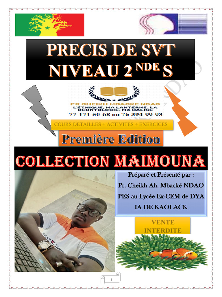 Fascicule Cours 2nd S SVT 1 2 | PDF