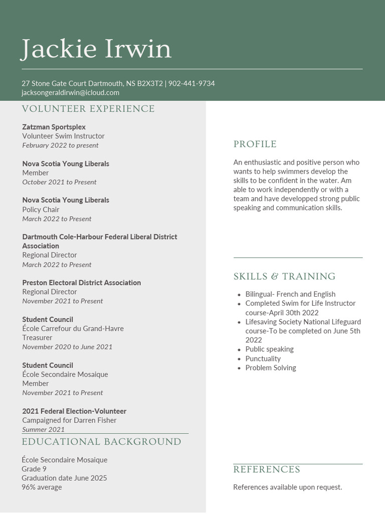 Resume-Jackie Irwin | PDF