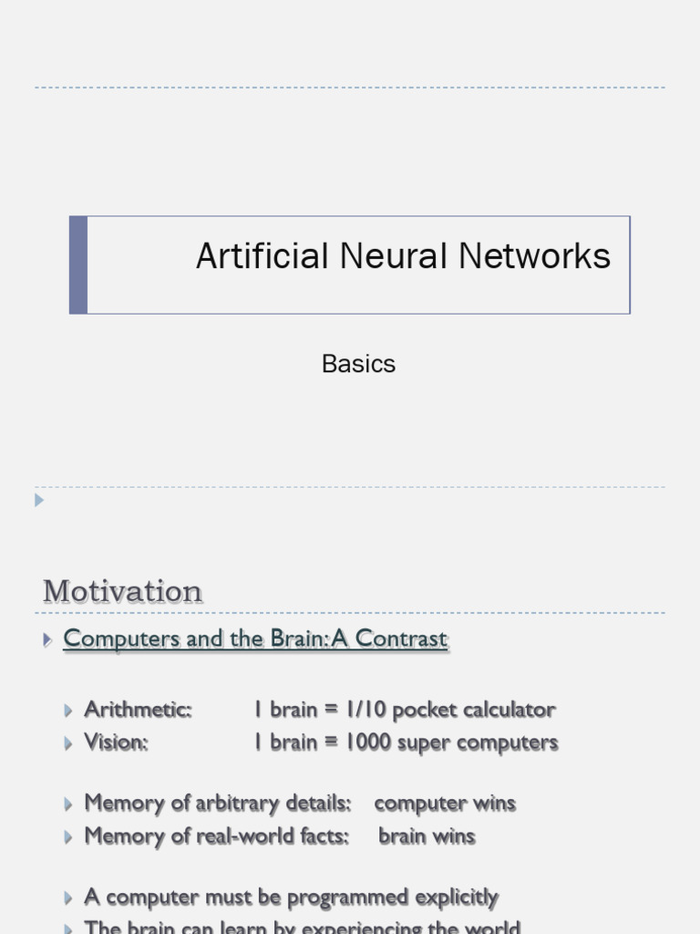 UNIT 4 ANN Basics | PDF