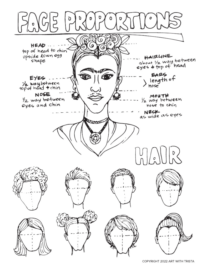 Kahlo Face Proportions_HANDOUT | PDF