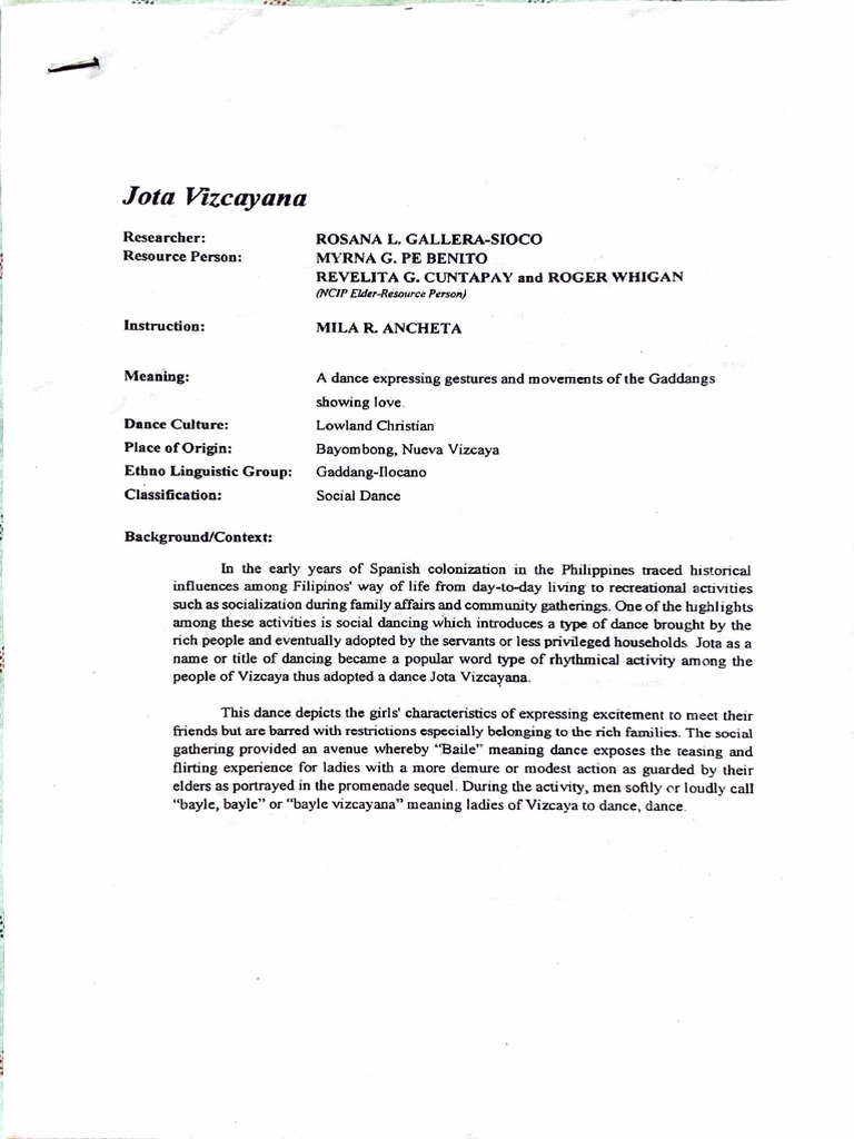 Jota Vizcayana | PDF