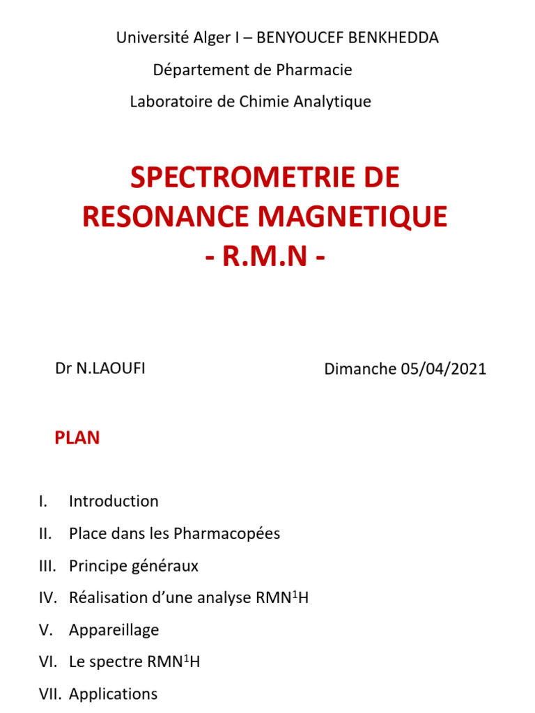 1 RMN | PDF | Physics | Nuclear Physics