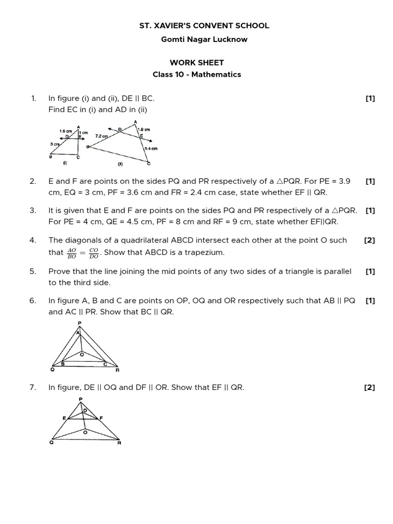worksheet similarity | PDF