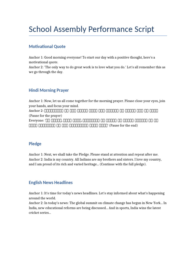 Assembly_Performance_Script_for_Students | PDF
