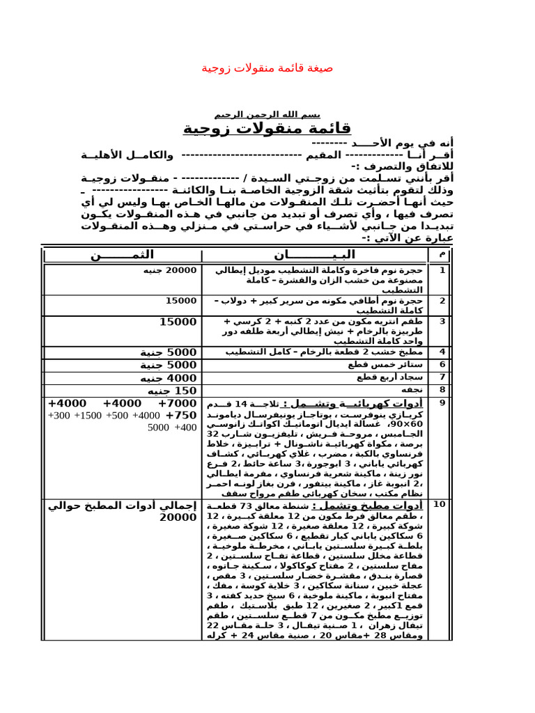 Movable List Template 1 | PDF Movable List Template 1 | PDF